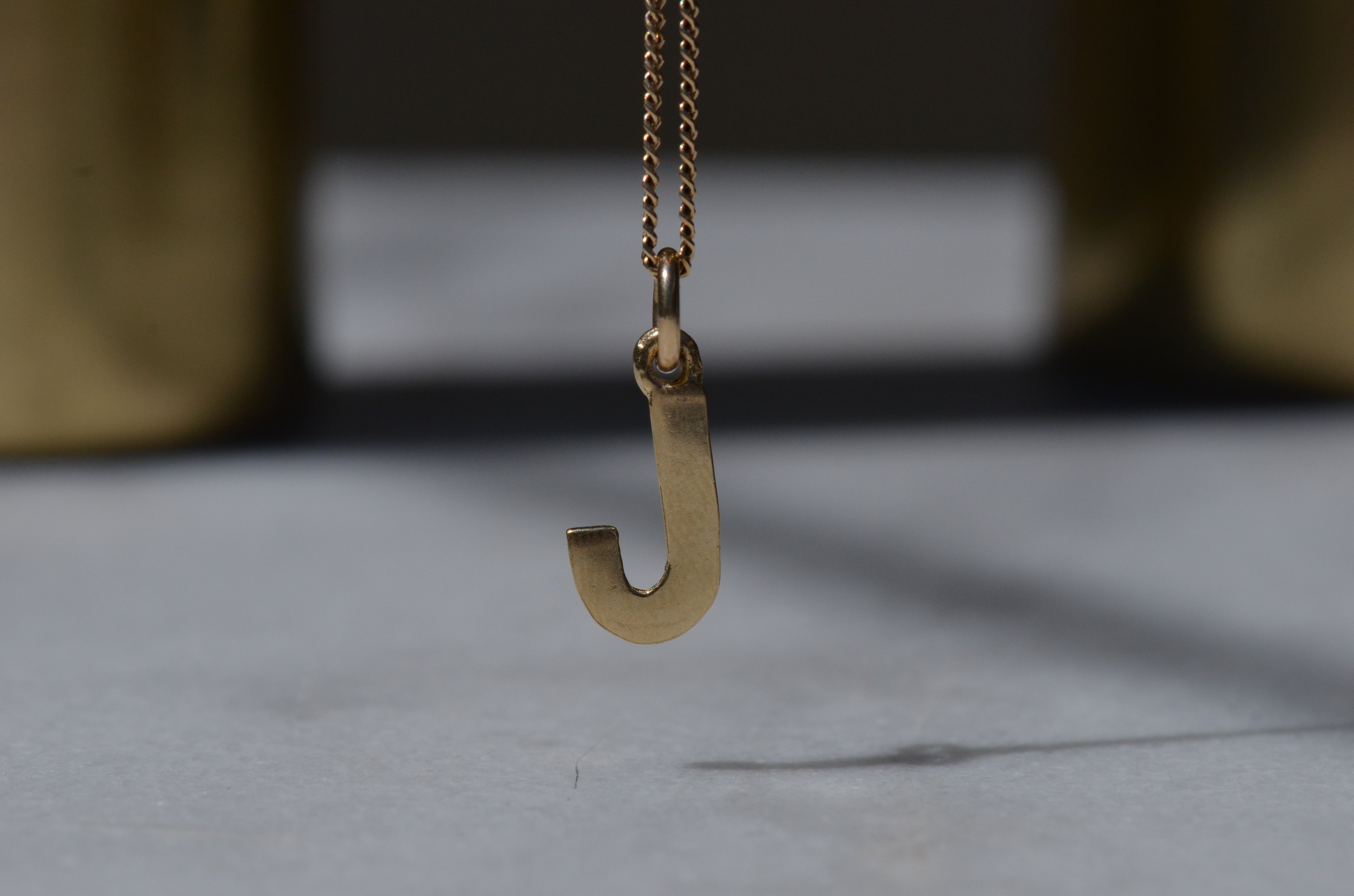 Blocky Vintage “J” Charm – St. Eloi