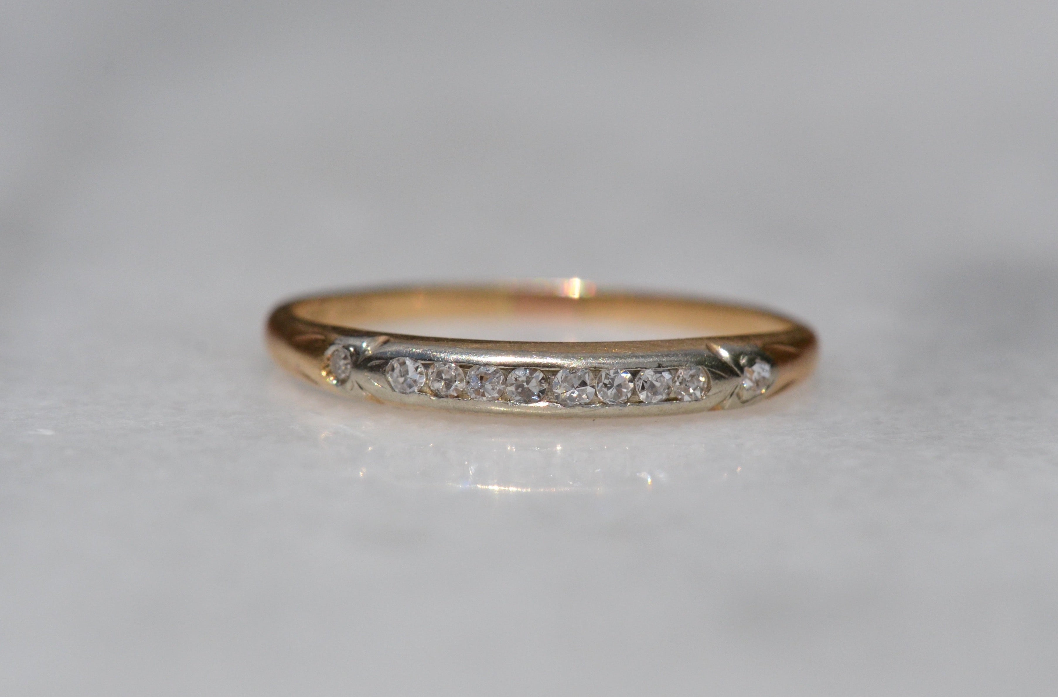 Demure Vintage Diamond Band – St. Eloi