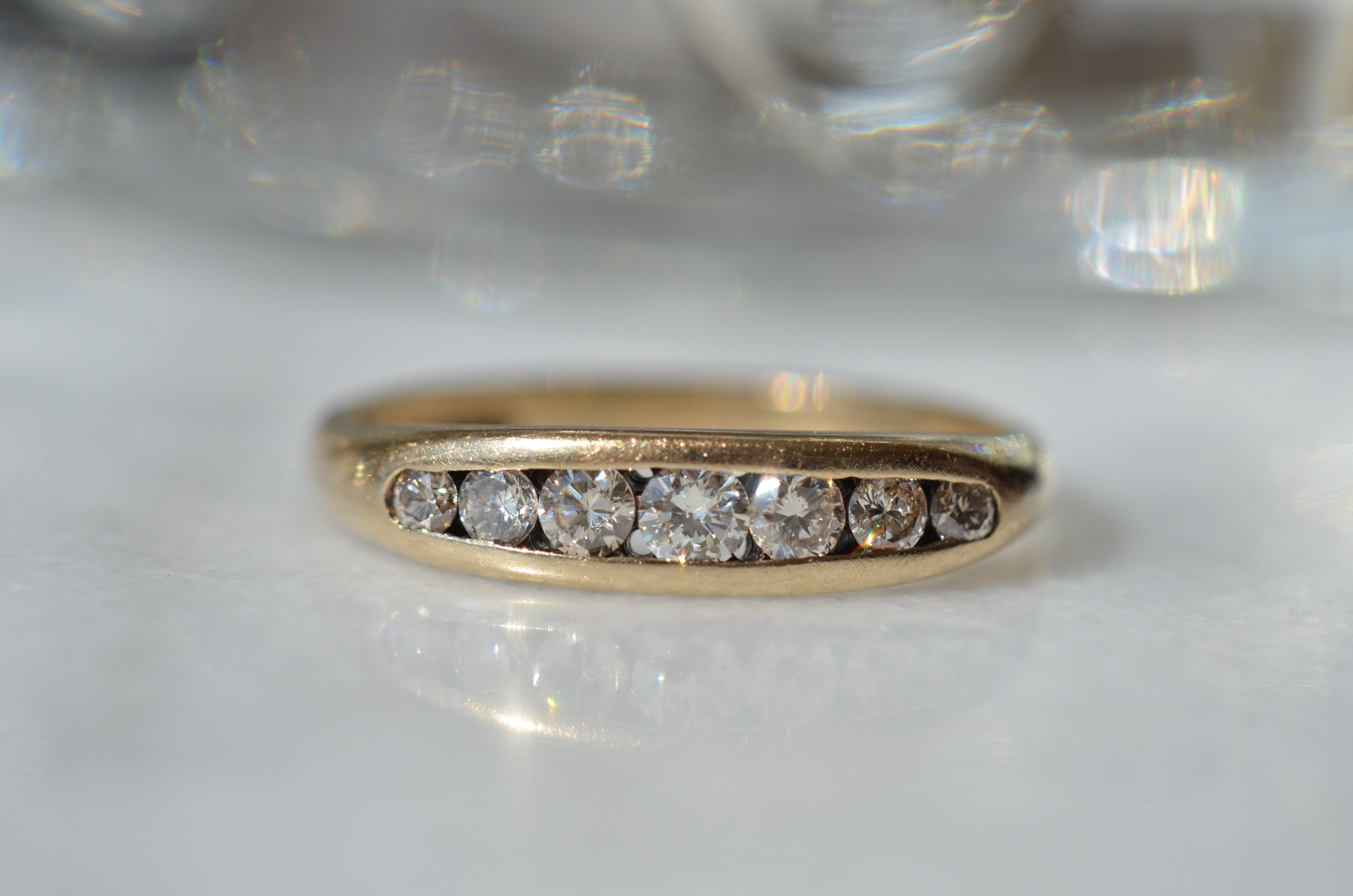 Sparkling Vintage Tapered Channel Band – St. Eloi